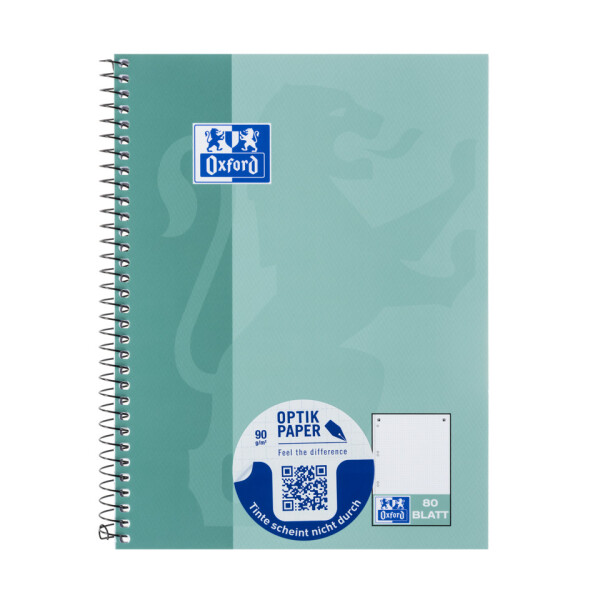 OXFORD Collegeblock, A5+, 80 Blatt, 90 g qm, punktkariert | kopierpapier.de
