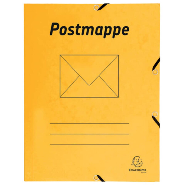 EXACOMPTA Sammelmappe Postmappe, A4, 425 g qm, Gummizug, 3 Klappen ...