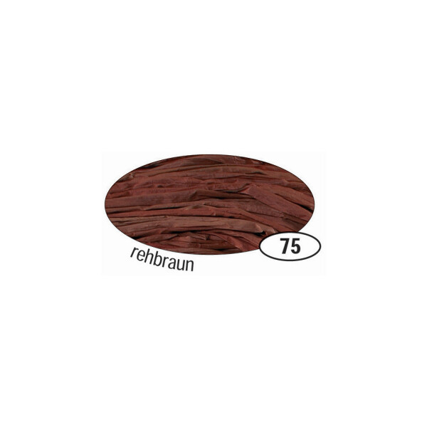 folia Naturbast Raffia, matt, rehbraun, 50 g | Kopierpapier.de