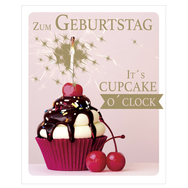 SUSY CARD Geburtstagskarte Snapshot "Cupcake" | Kopierpapier.de