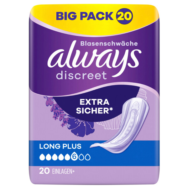 always discreet Inkontinenz-Einlage Long Plus Big Pack | Kopierpapier.de