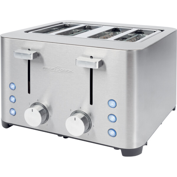PROFI COOK 4-Scheiben-Toaster PC-TA 1252, edelstahl | Kopierpapier.de