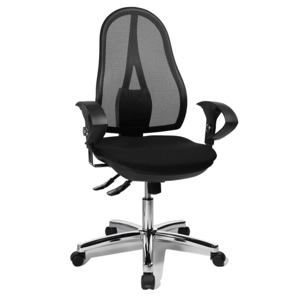 TOPSTAR Bürodrehstuhl Open Point SY Deluxe, schwarz, mit Armlehnen ...