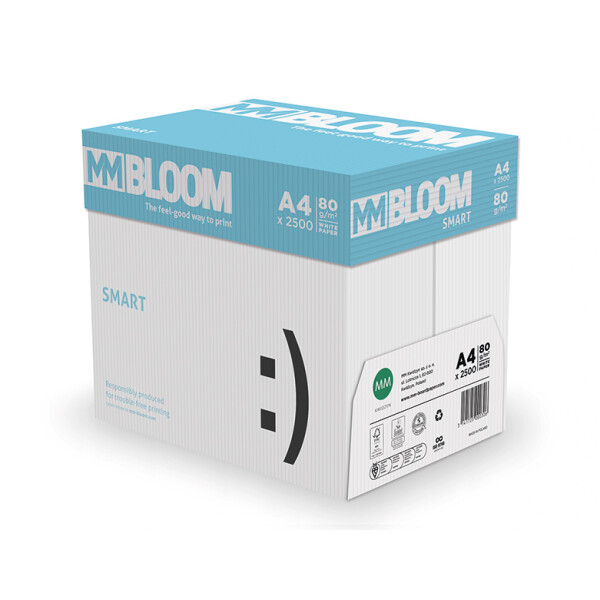 MM BLOOM Smart Businesspapier A4 80g - 1 Karton (2.500 Blatt ...
