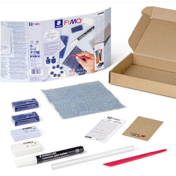 FIMO SOFT Modelliermasse-Set Denim Design, ofenhärtend | Kopierpapier.de