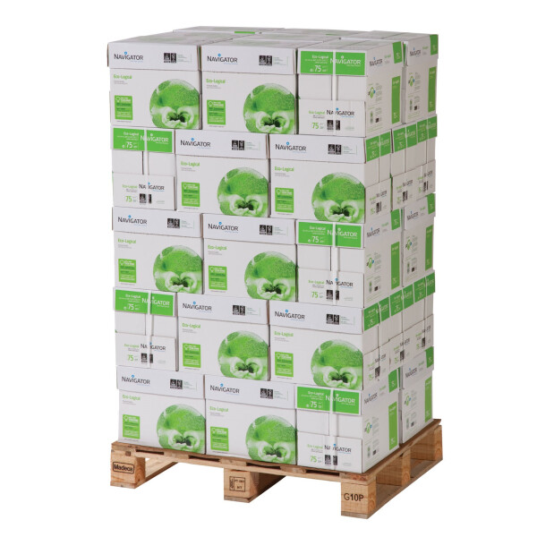 NAVIGATOR Eco-Logical Premiumpapier hochweiß A4 75g - 1 Palette (100. ...