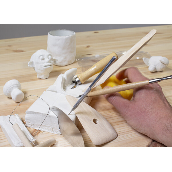 kangaro Lehm- Ton-Werkzeuge-Set, 8-teilig