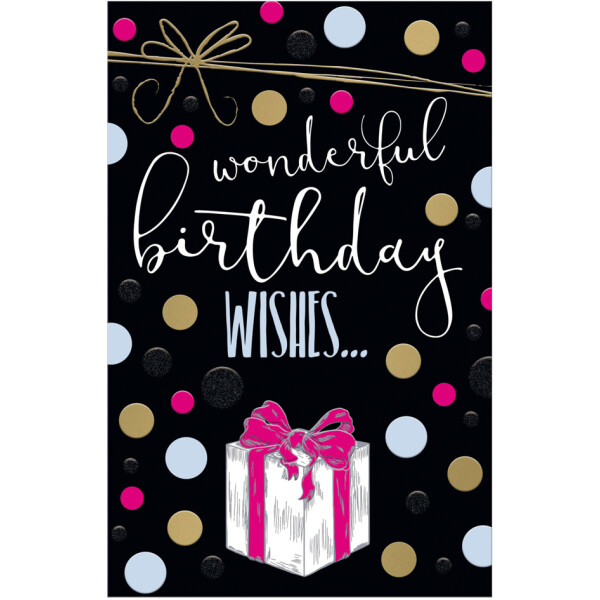 SUSY CARD Geburtstagskarte Goldelicious "Punkte" | Kopierpapier.de