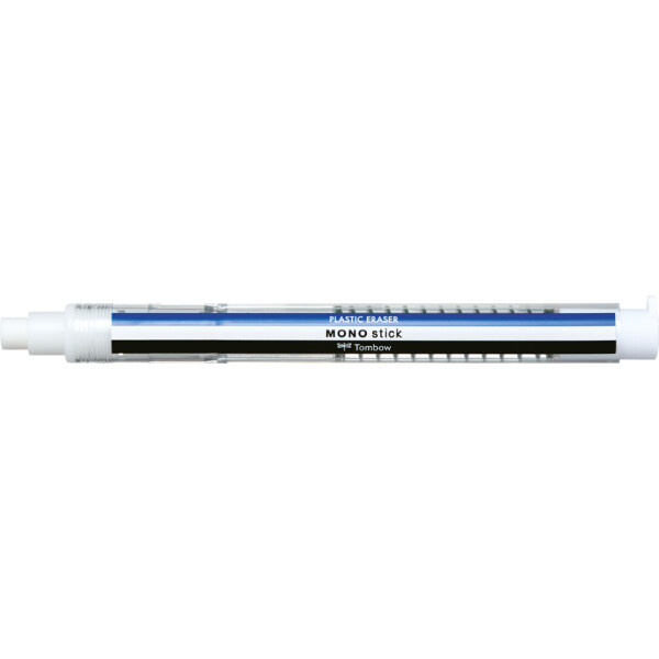 Tombow Radierstift "MONO Stick", blau weiß schwarz | Kopierpapier.de