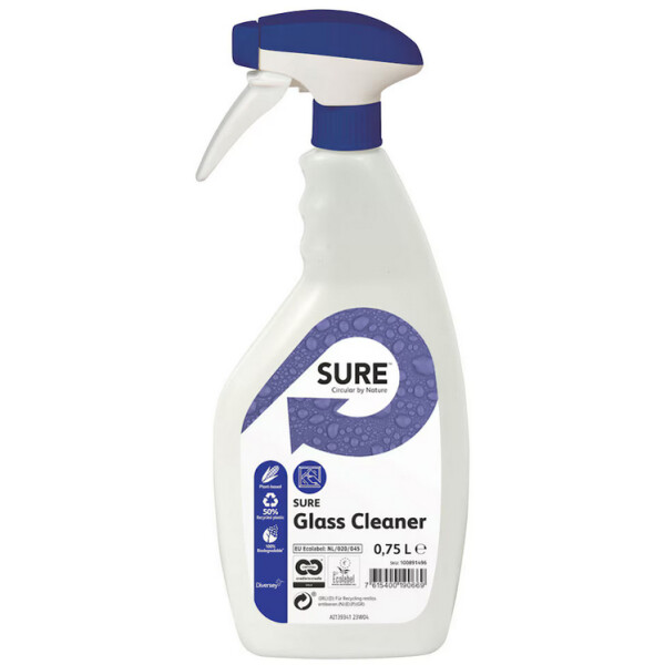SURE Glasreiniger "Glass Cleaner", 750 ml Sprühflasche | Kopierpapier.de