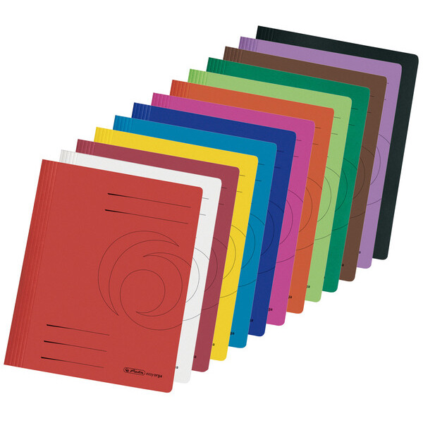 herlitz Schnellhefter easy orga, Manilakarton, dunkelblau | Kopierpapier.de